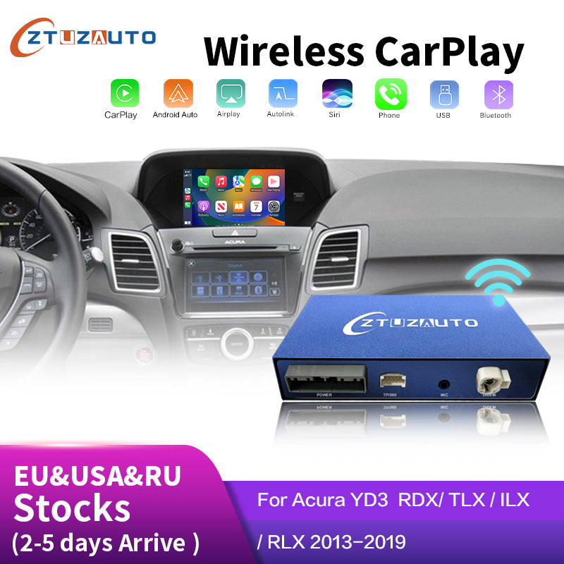 2024 Wireless CarPlay For Acura RDX TLX-L ILX RLX TLX 2013-2018 With M